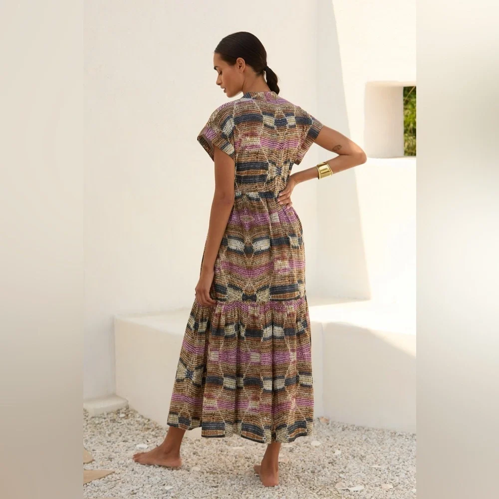 Anthropologie | Dresses | Anthropologie Ros Garden Mumi Midi Dress ...